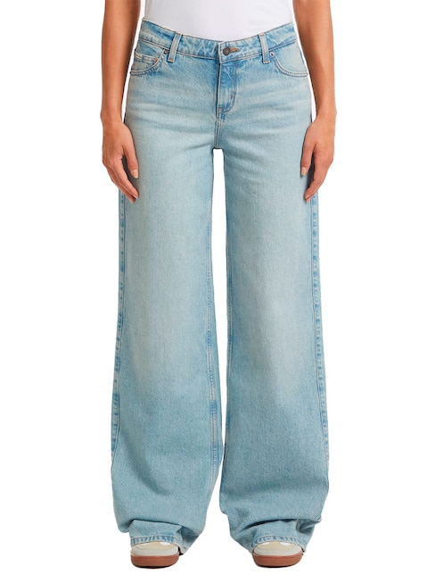 Jeans straight Guess Jeans w4ba0yd5cca-gjrv corte cintura para mujer 1