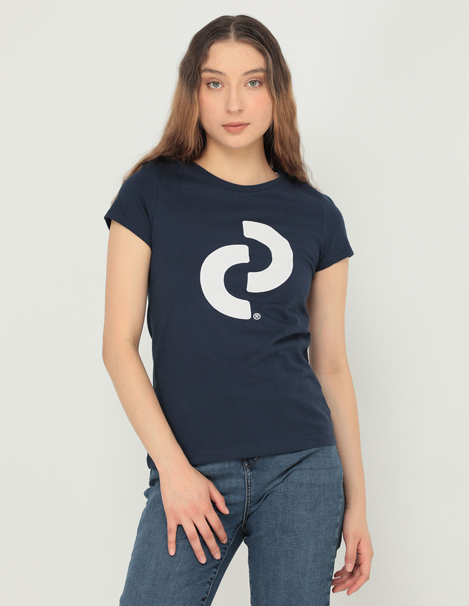 Playera manga corta Denizen cuello redondo para mujer