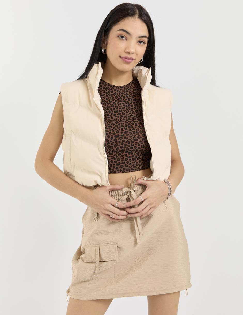 Chaleco Coffee Bean para mujer