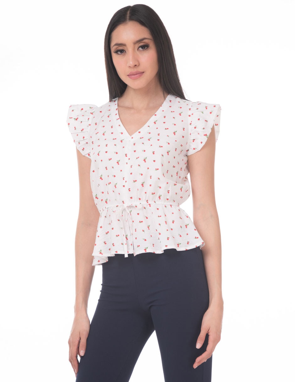 Blusa peplum Sarah Bustani para mujer